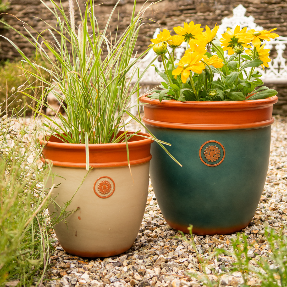 Hampton Planter - Fawn (available in 2 sizes) – Creekwood Garden & Gift
